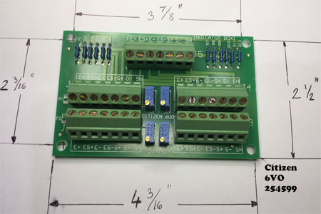 Citizen 6VO 254599 card DS-JB-4-SS card load cell summing box card only