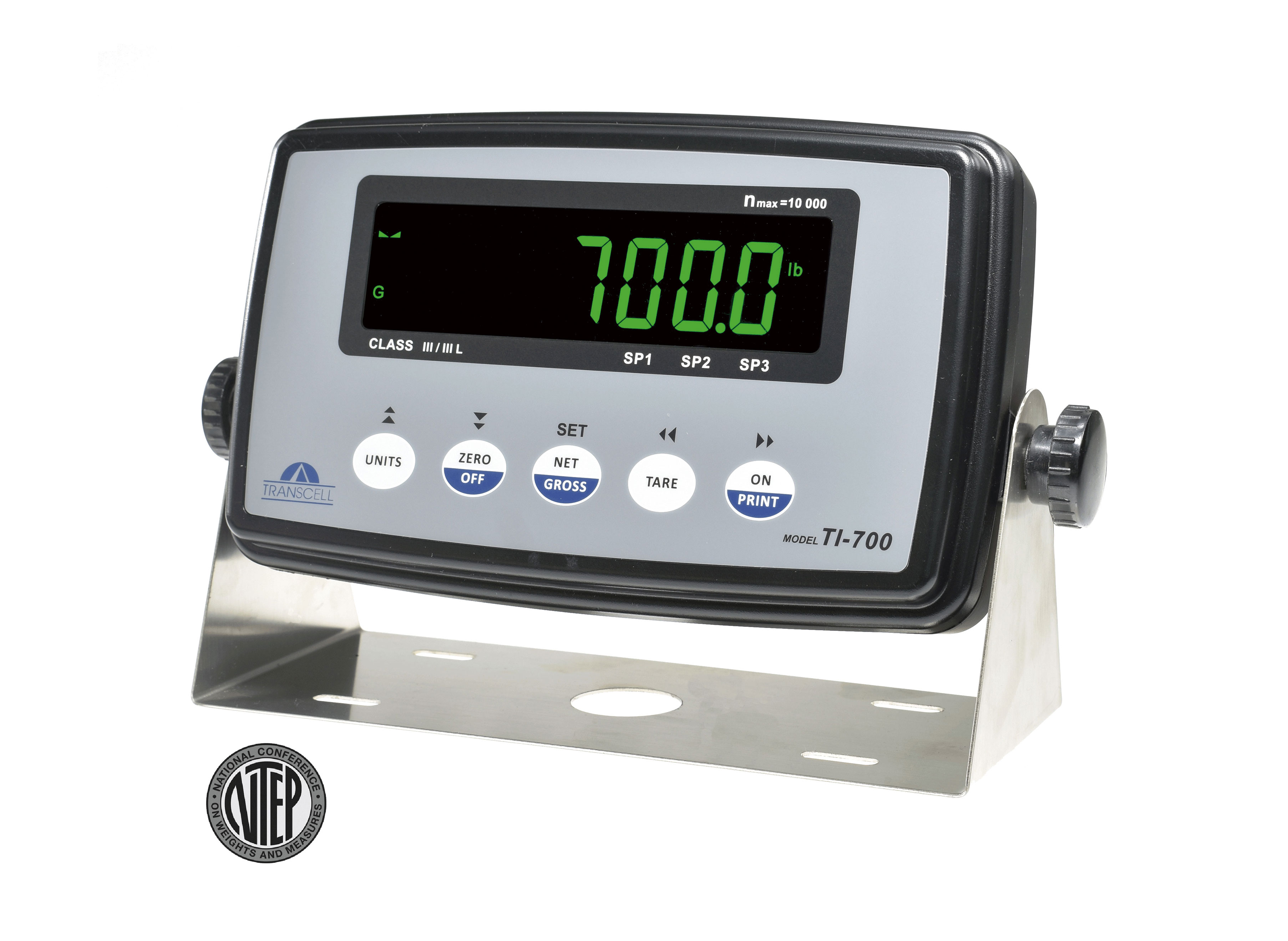 TI-700 Transcell technology scale indicator head, NTEP, IP67 waterproof ABS