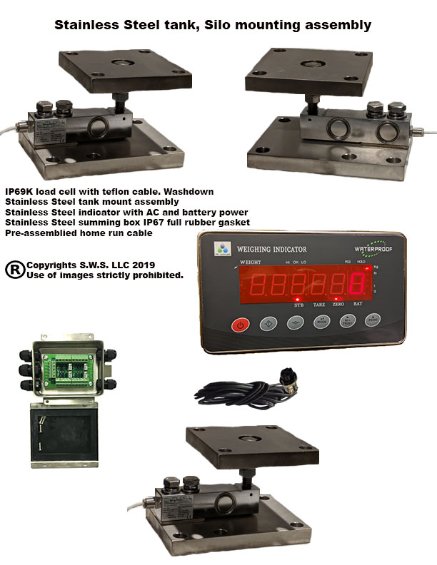 Tank Silo Farm Weighing Scale Kit Assembly 15 000 Lb New Tank Silo